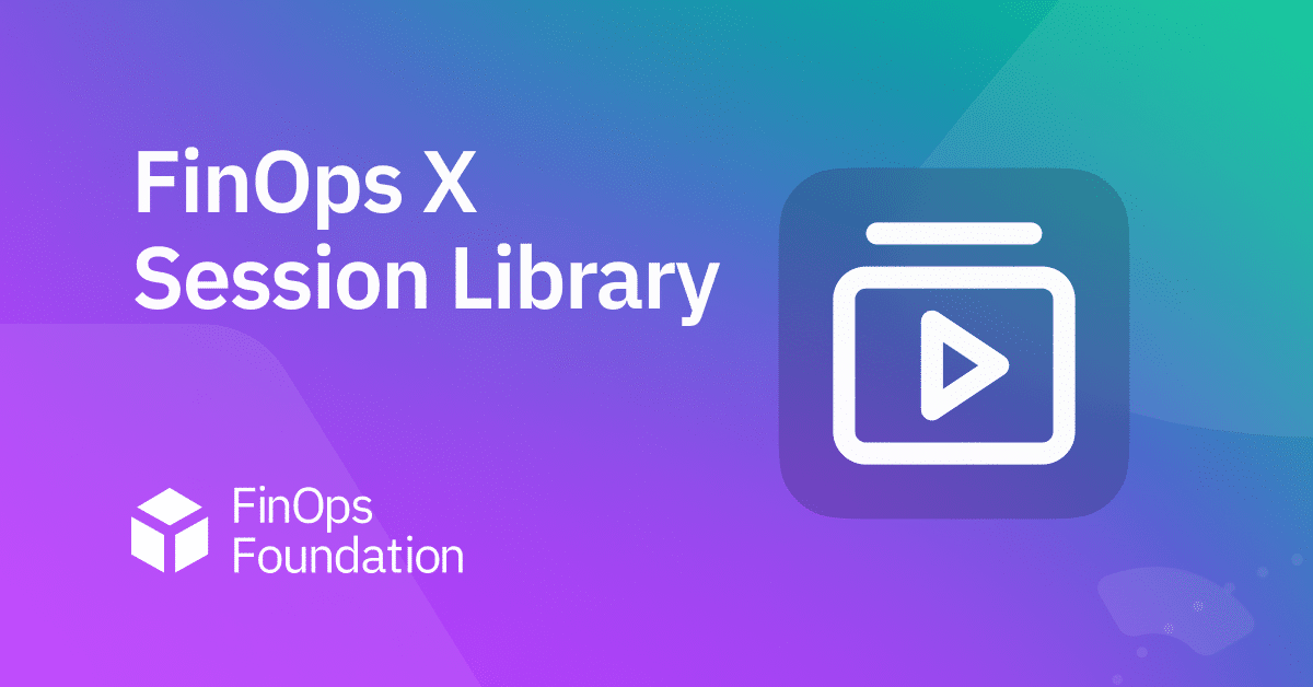 FinOps X Session Library