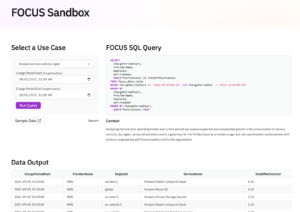 Check out the FOCUS Sandbox
