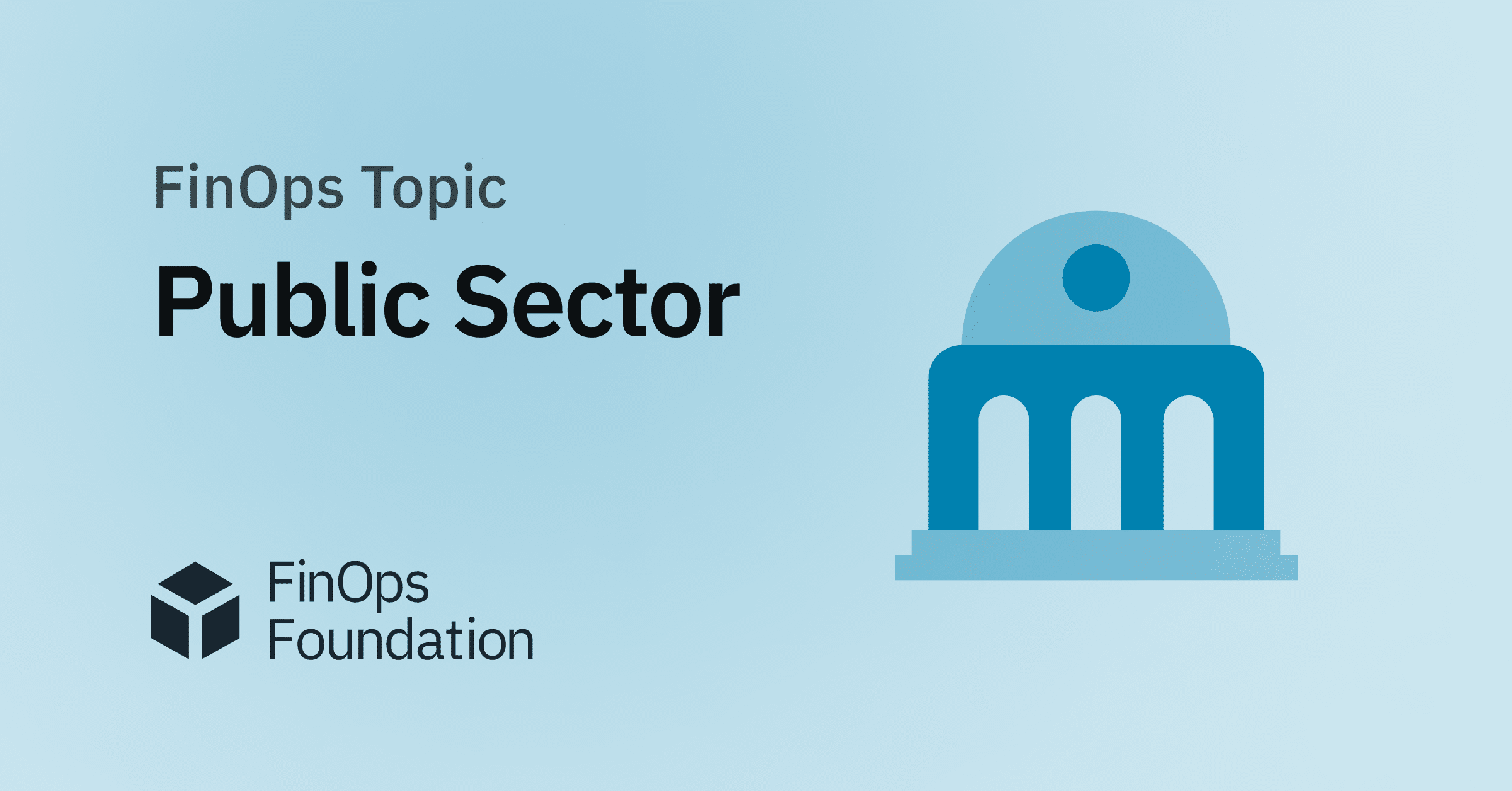 Apply FinOps to organizations in the public sector